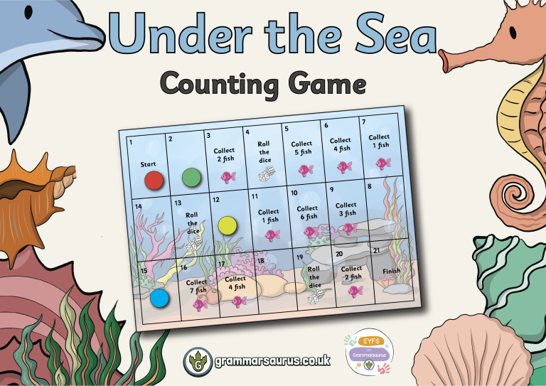 EYFS Under the Sea – Counting Game - Grammarsaurus