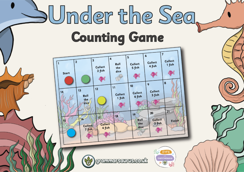 EYFS Under the Sea – Counting Game - Grammarsaurus