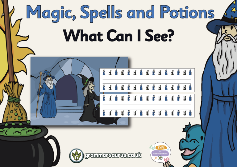 EYFS Magic, Spells and Potions - What Can I See? - Grammarsaurus