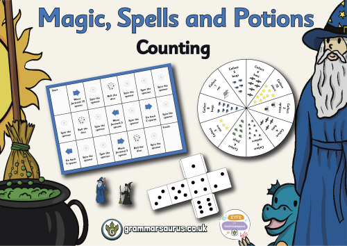 EYFS Magic, Spells and Potions - Counting - Grammarsaurus