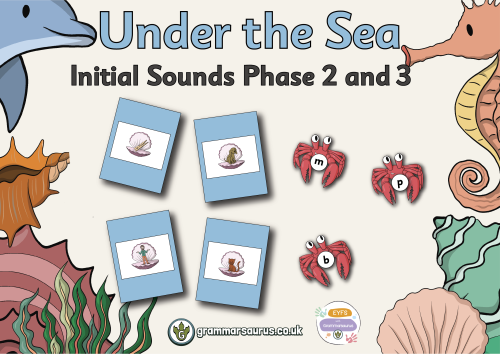 EYFS Under the Sea – Initial Sounds Phase 2 & 3 - Grammarsaurus