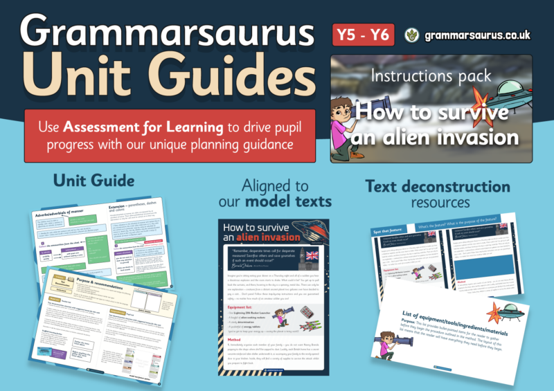 Year 5/6 Unit Guide – Instructions - How to survive an alien invasion ...