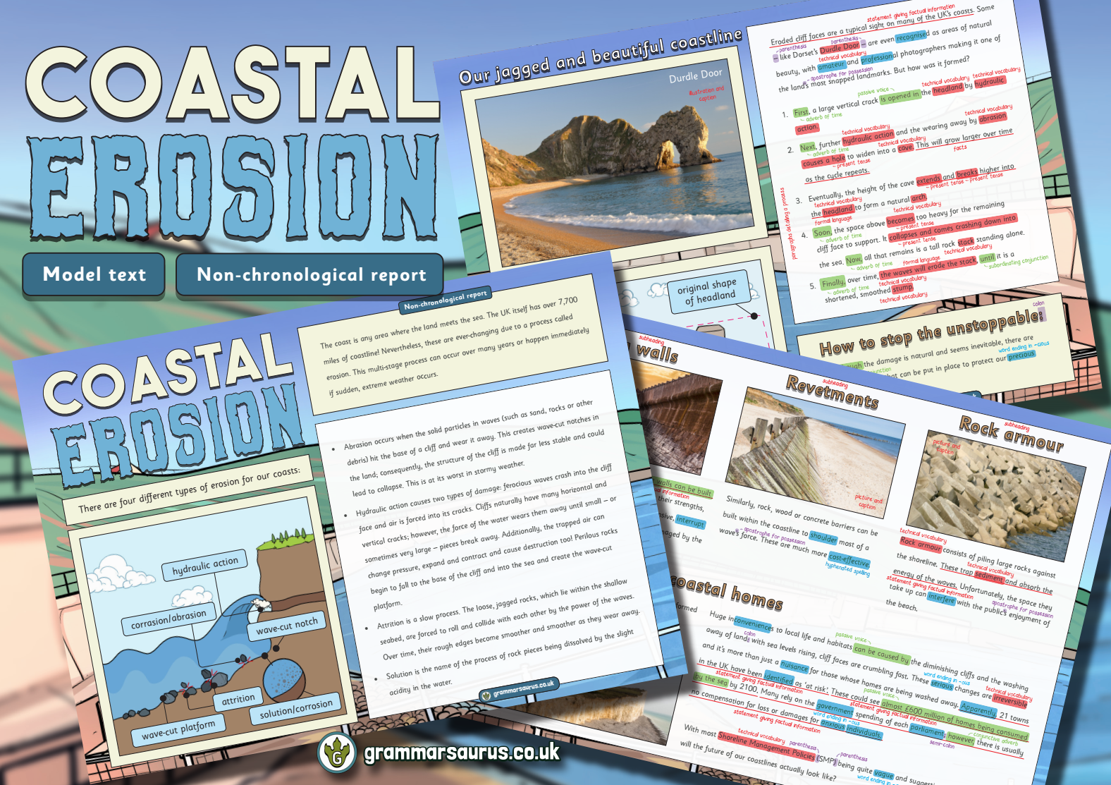 Year 6 Model Text – Non-chronological report – Coastal Erosion ...