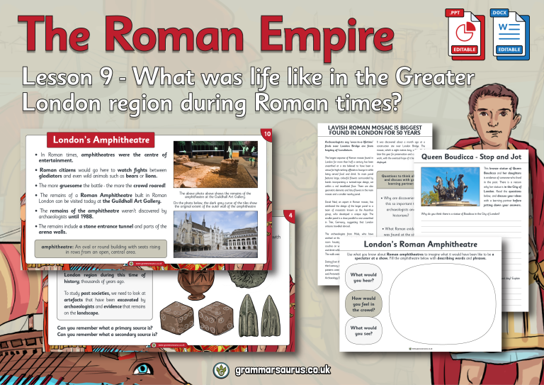 Year 4 History – The Roman Empire – What was life like in the Greater ...