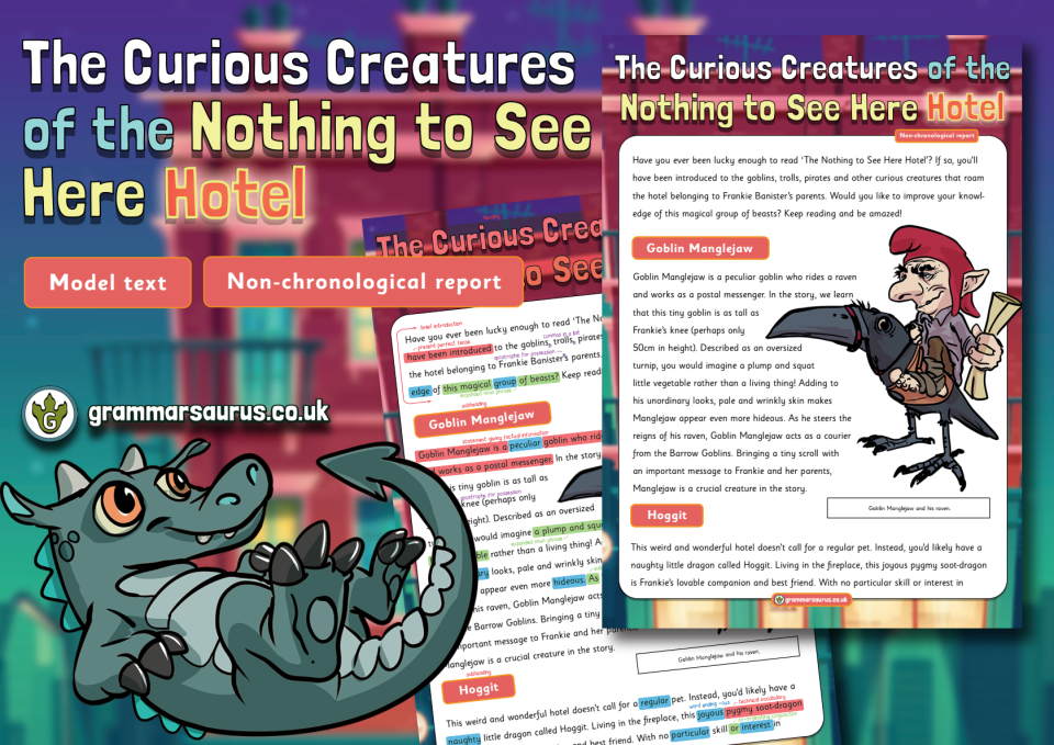 Year 3 Model Text – Non-chronological report – The Curious Creatures of ...