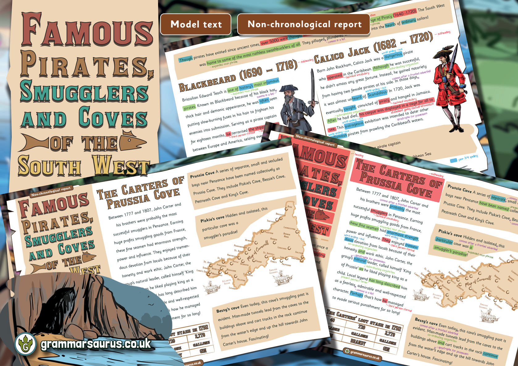 Year 4 Model Text – Non-chronological report – Famous pirates ...