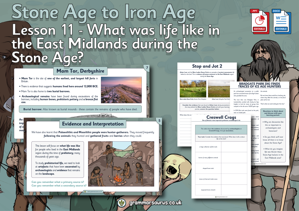 Year 3 History – Stone age to Iron age – What was life like in the East ...