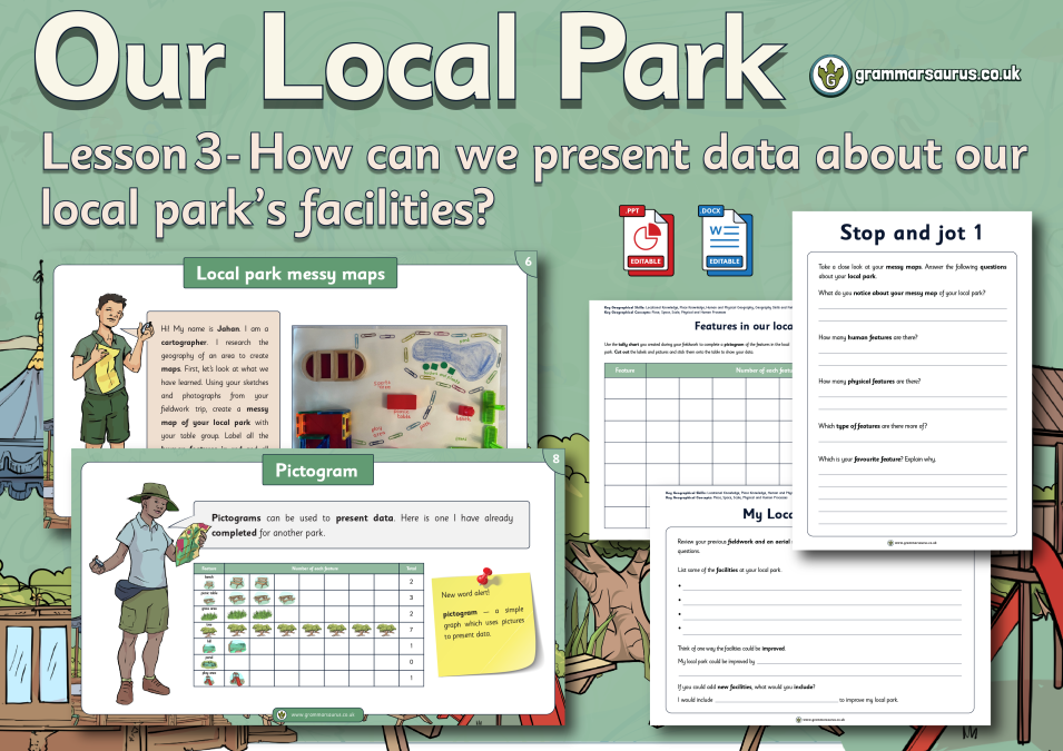 Year 1 Geography - Our Local Park - How can we present data about our ...