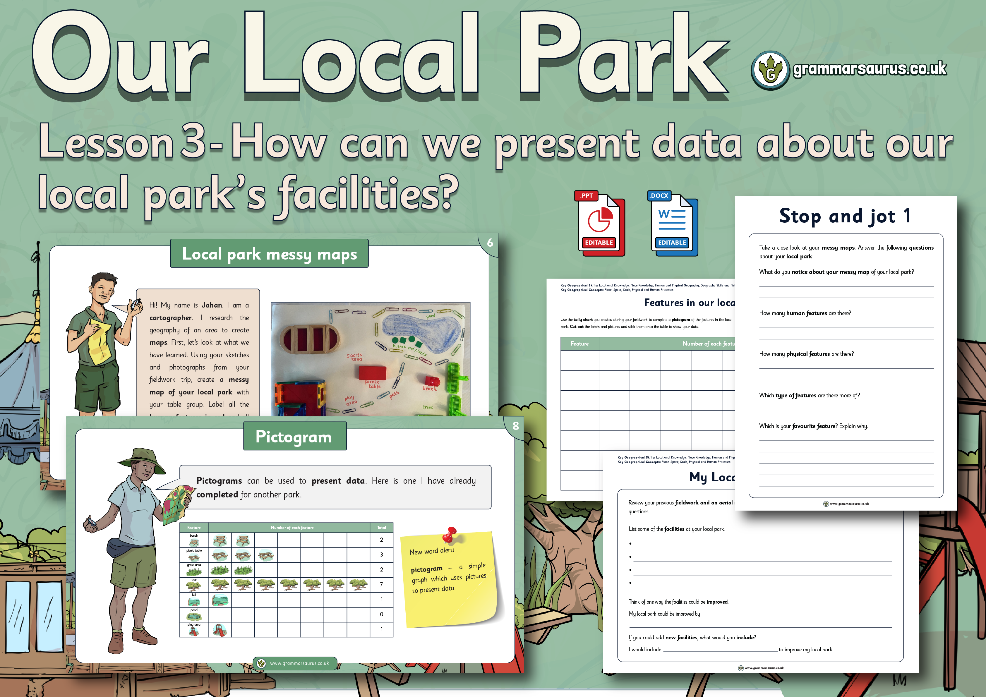 Year 1 Geography - Our Local Park - How can we present data about our ...