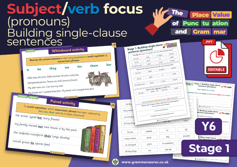 Y6 PVPG Unit - Page 2 of 2 - Grammarsaurus