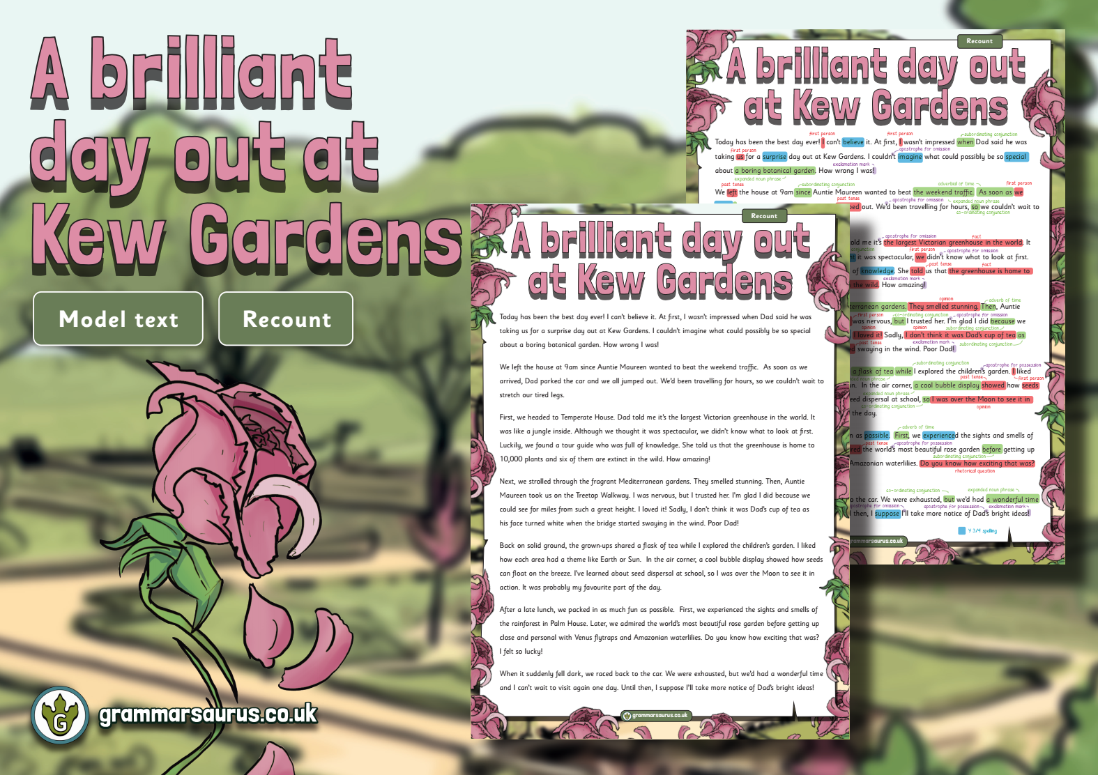Year 3 Model Text – Recount – A brilliant day out at Kew Gardens ...