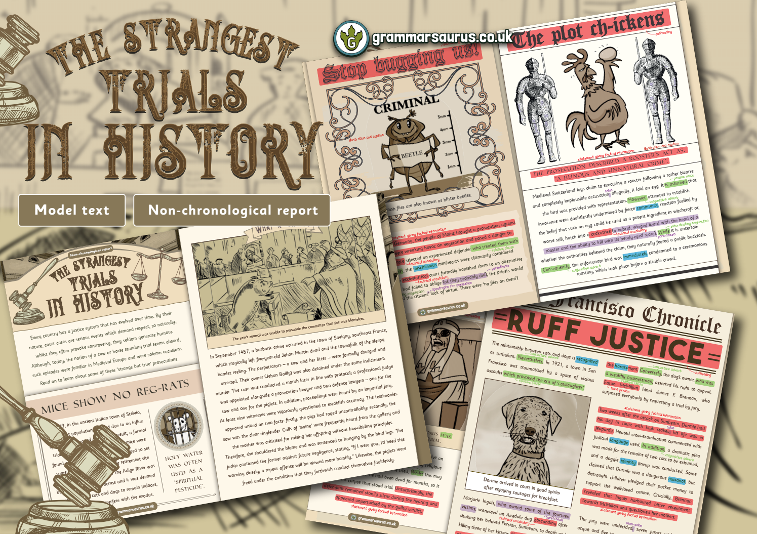 Year 6 Model Text – Non-chronological report – The strangest trials in ...