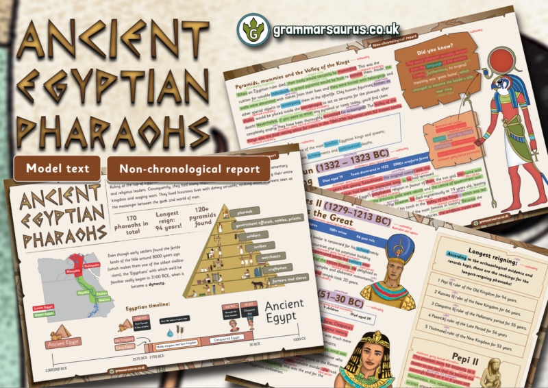 Year 6 Model Text – Non-chronological report – Ancient Egyptian ...