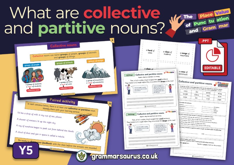 Year 5 The Place Value of Punctuation and Grammar – What are collective ...