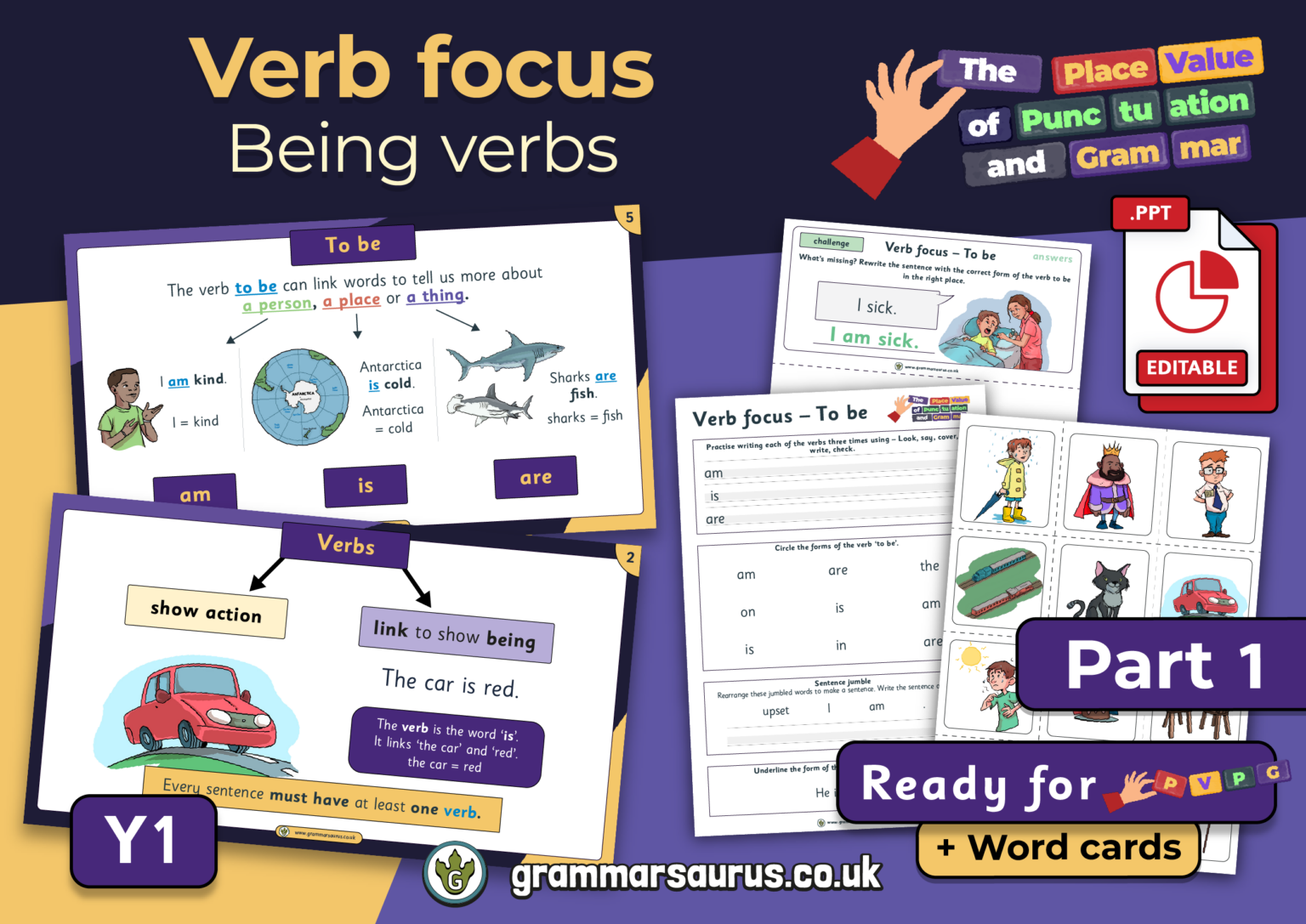 Ready for The Place Value of Punctuation and Grammar – Verb focus ...