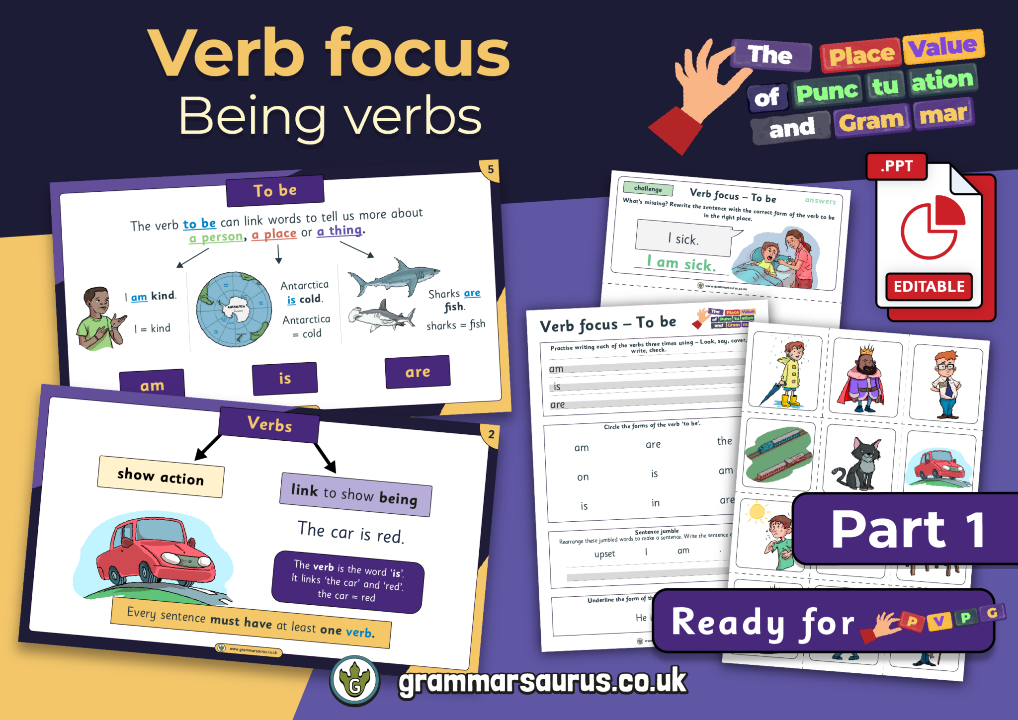 Ready for The Place Value of Punctuation and Grammar – Verb focus ...