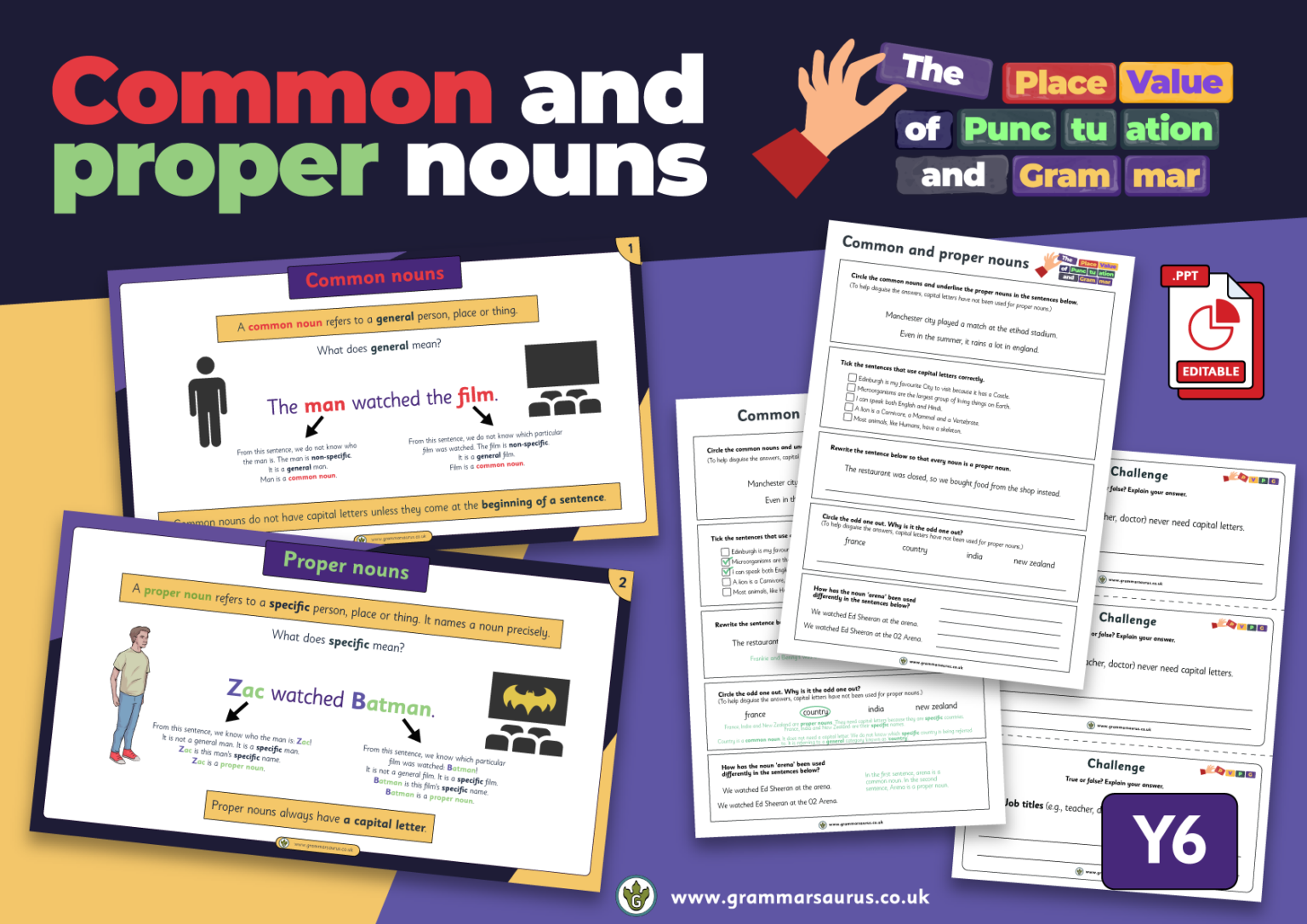 website ad y6 - Grammarsaurus