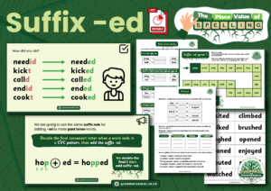Y2 Objective 6 (Suffix -ed) - Grammarsaurus