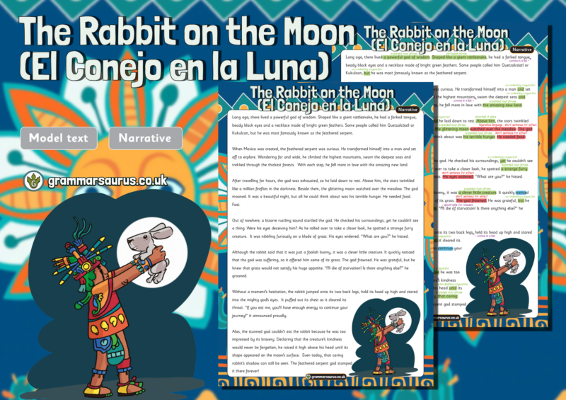 Year 3 Model Text – Narrative – The Rabbit on the Moon (El Conejo en la ...