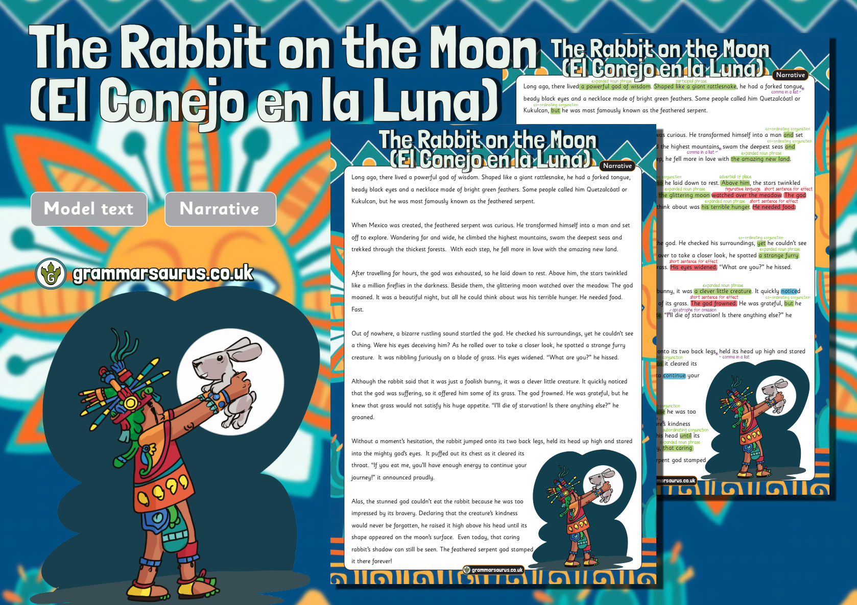 Year 3 Model Text – Narrative – The Rabbit on the Moon (El Conejo en la ...