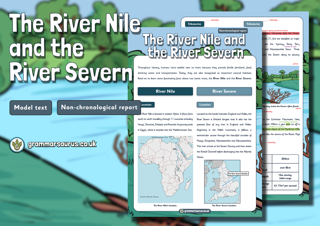 Year 4 Model Text – Non-chronological report – The River Nile and the ...