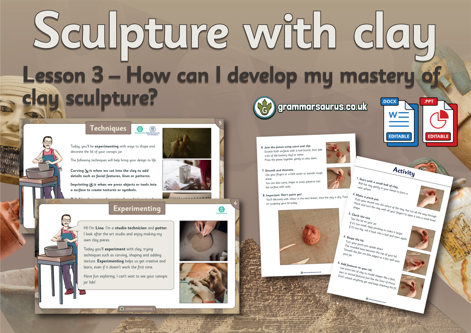 Year 4 Art - Sculpture with clay - How can I develop my mastery of clay ...