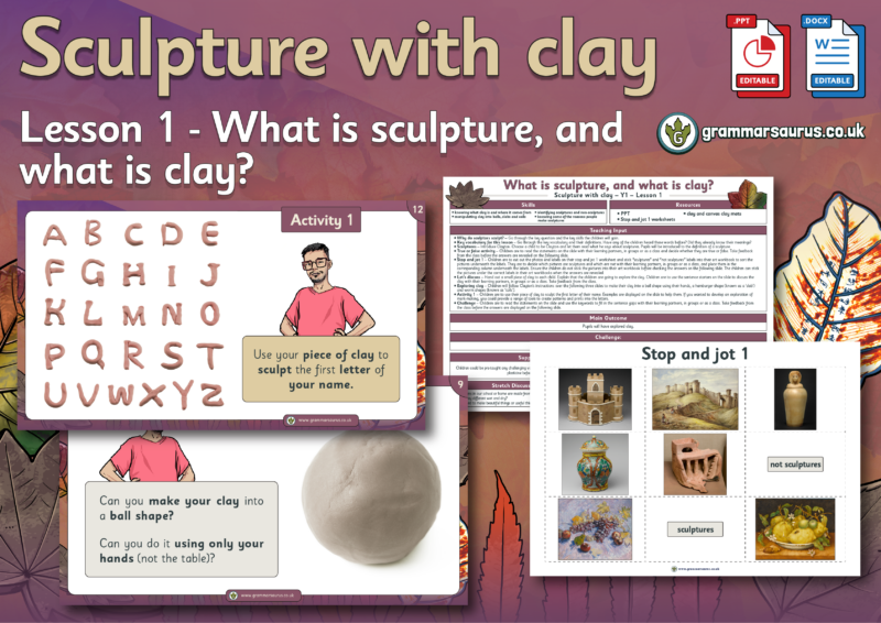 Year 1 Art – Sculpture with clay – What is sculpture, and what is clay ...