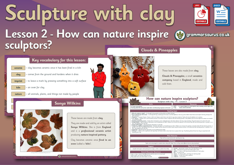 Year 1 Art – Sculpture with clay – How can nature inspire sculptors ...
