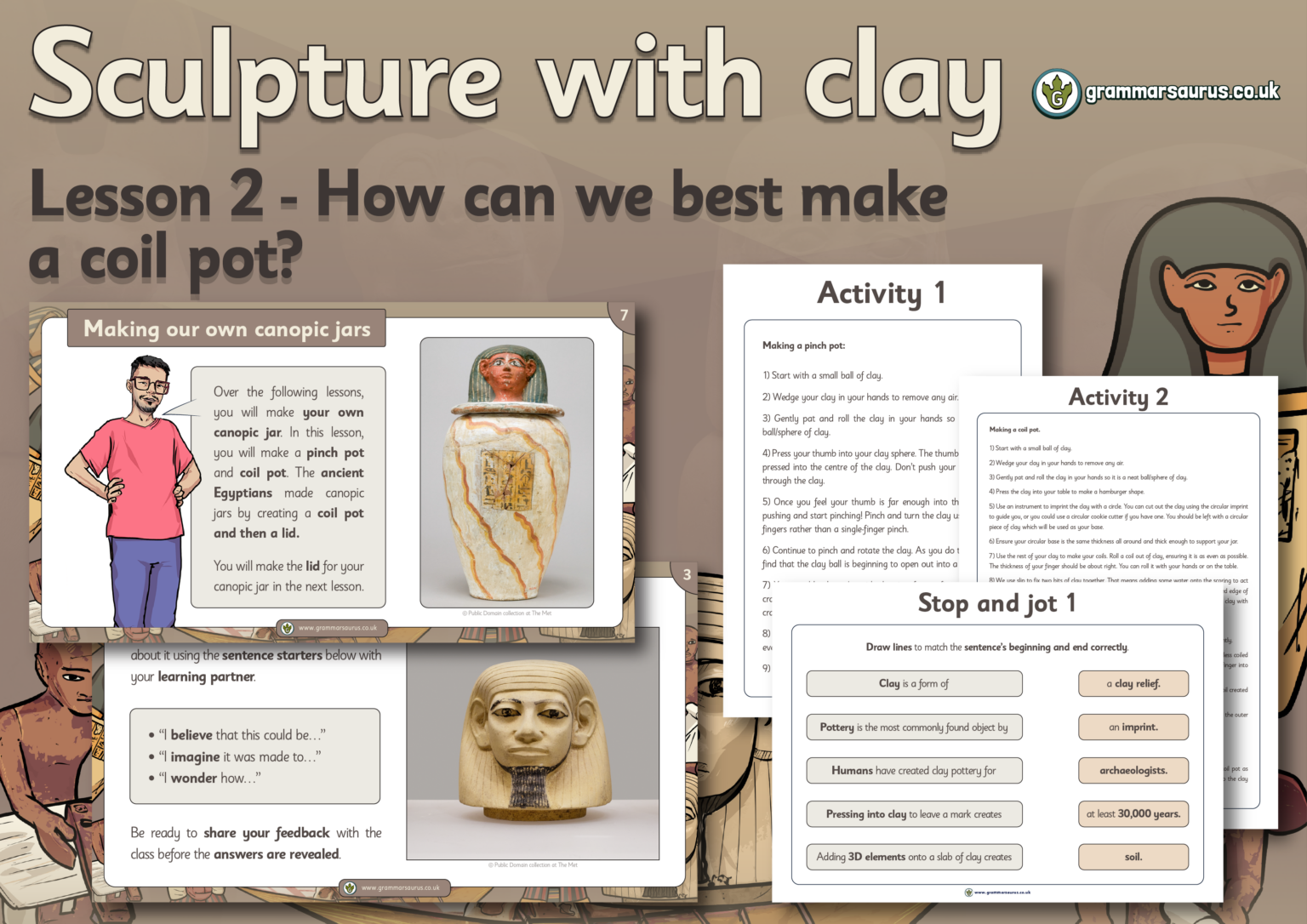 Year 4 Art - Sculpture - How can we best make a coil pot? Lesson 2 ...