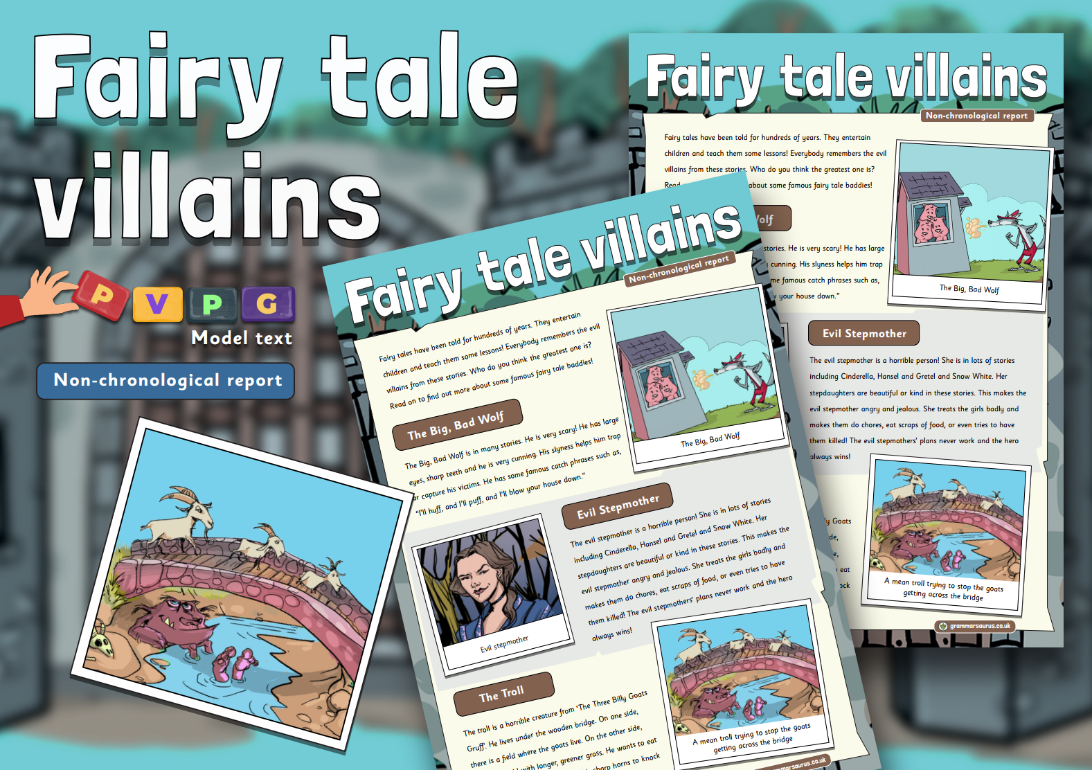 Year 2 PVPG Model Text – Non-chronological report – Fairy tale villains ...