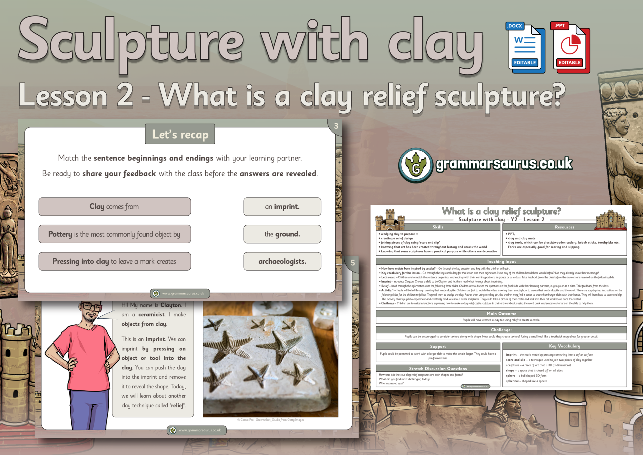 Year 2 Art – Sculpture – What is a clay relief sculpture? Lesson 2 ...