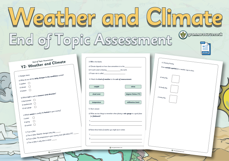Year 2 Geography – Weather and Climate – End of Topic Assessment ...