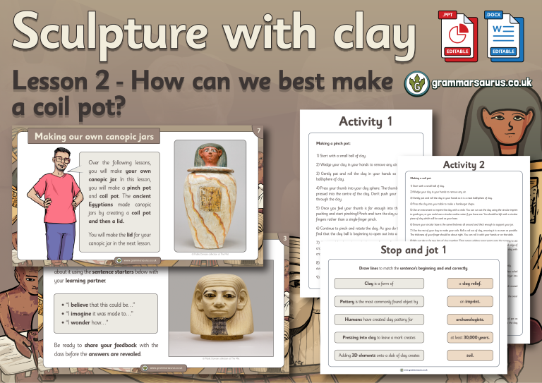 Year 4 Art - Sculpture - How can we best make a coil pot? Lesson 2 ...