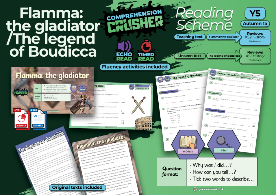 website ad flamma - Grammarsaurus