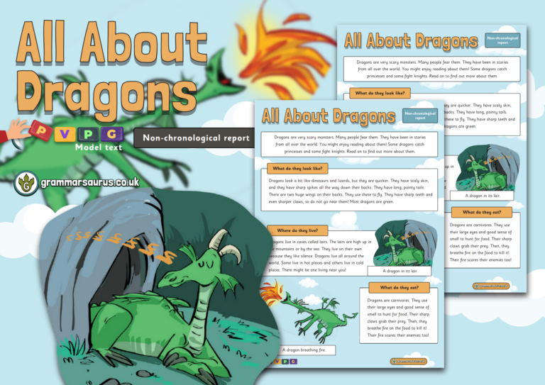 Year 2 PVPG Model Text – Non-chronological report – All about dragons ...