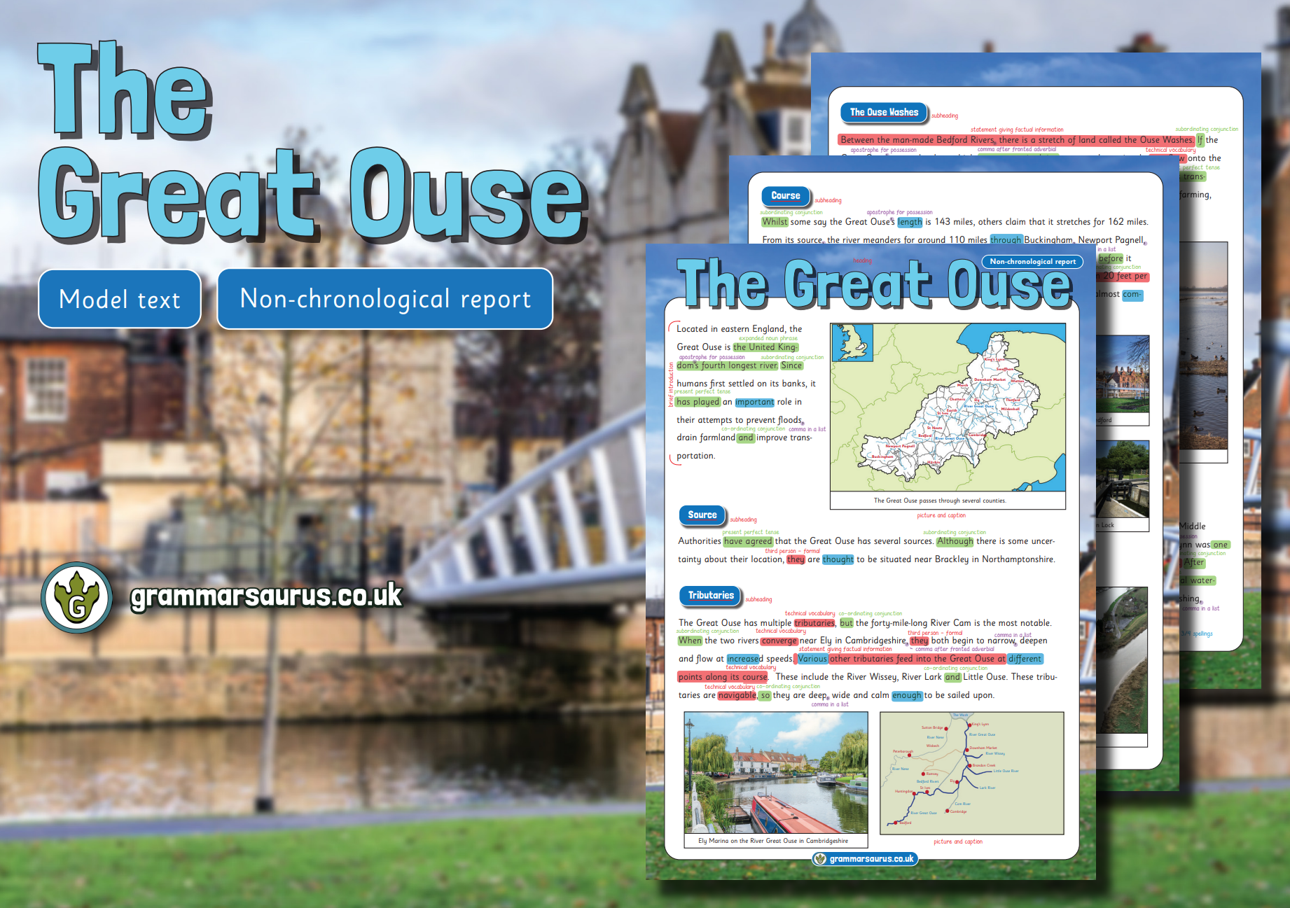 Year 4 Model Text – Non-chronological report – The Great Ouse - Grammarsaurus