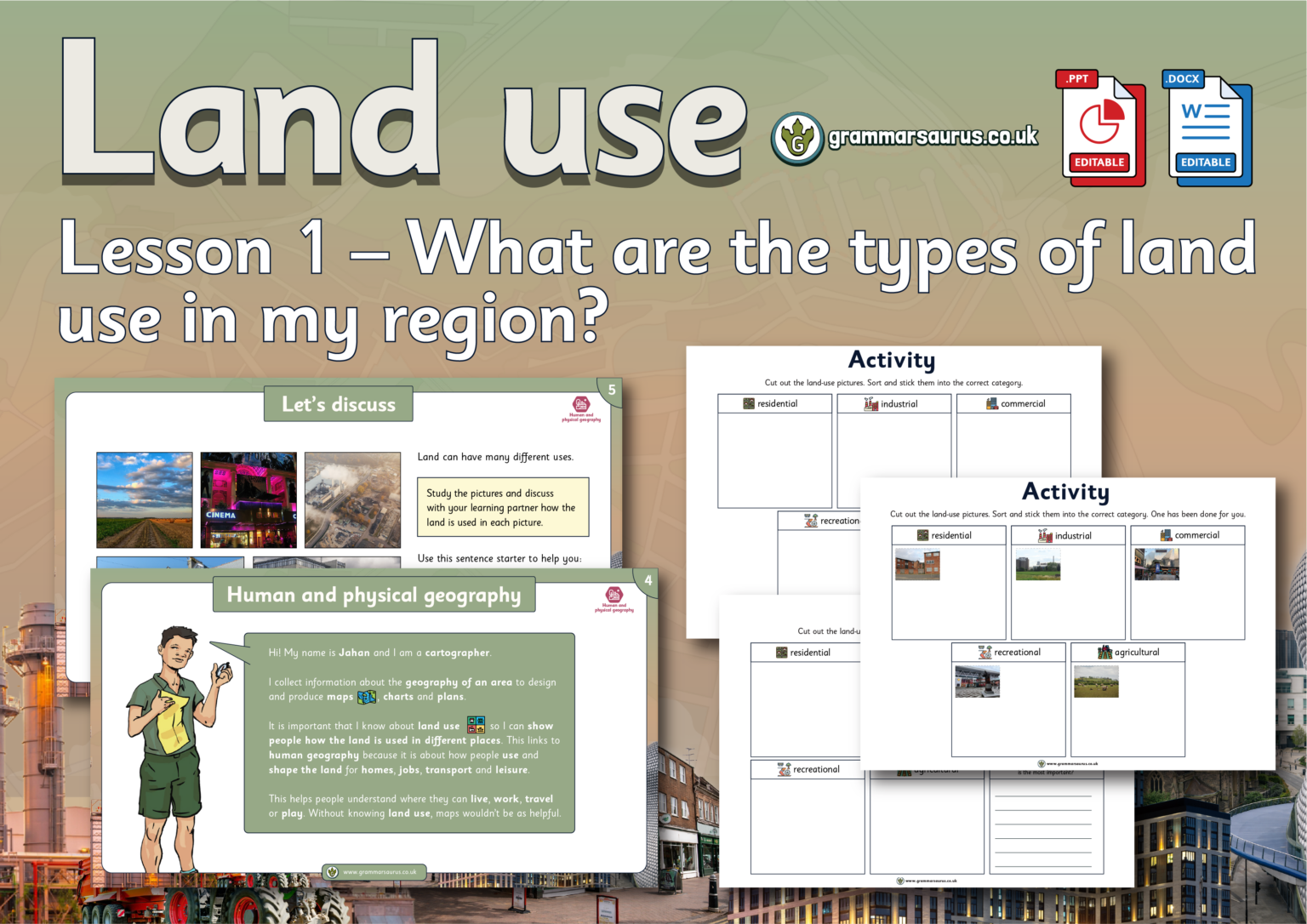 Year 3 Geography – Land Use (Fieldwork unit) - What are the types of ...