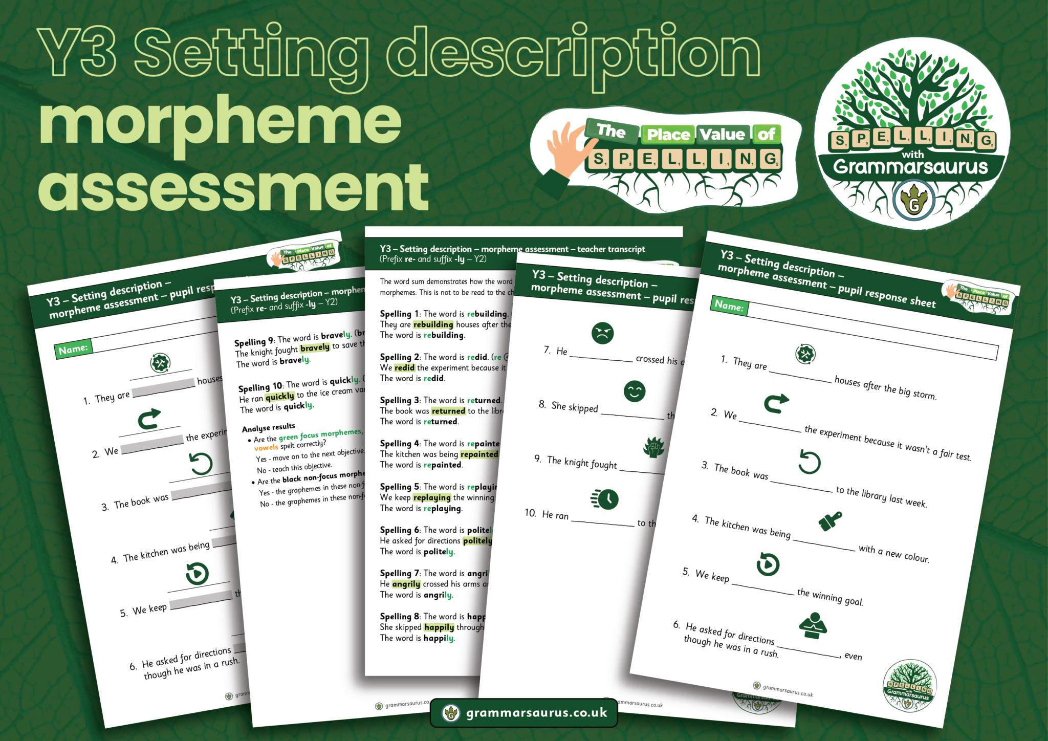 Y3 PVOS Assessment - Setting description - Morpheme assessment ...