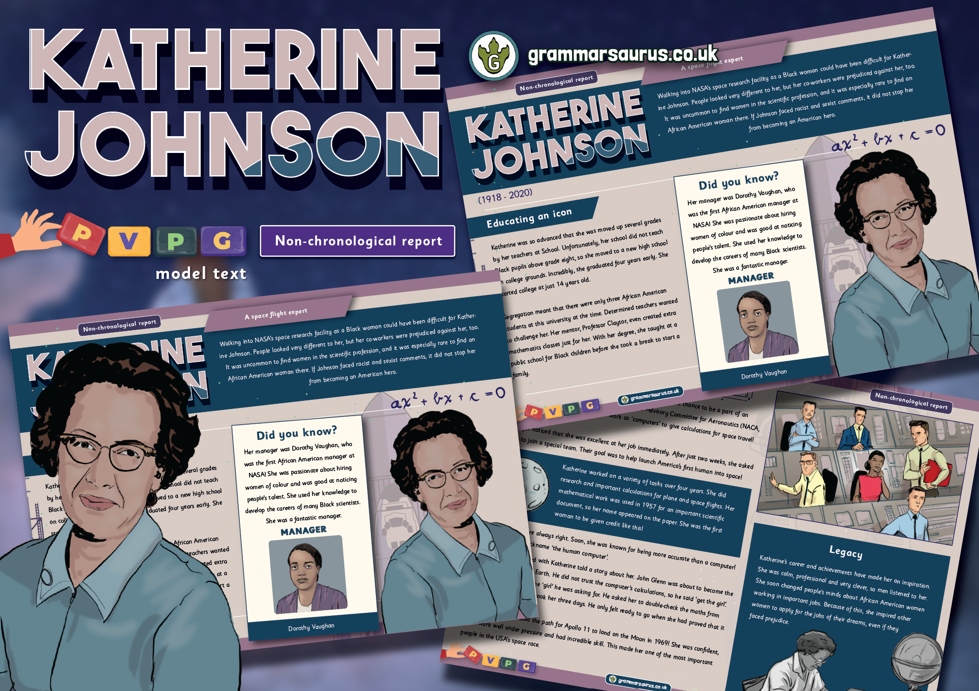 Year 5 PVPG Model Text – Non-chronological report – Katherine Johnson ...