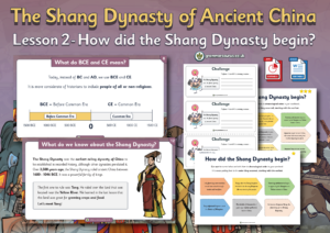 Year 3 Shang Dynasty - How did the Shang Dynasty begin? Lesson 2 ...