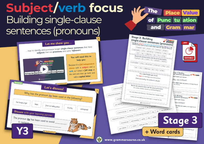 Y3 PVPG Unit - Page 2 of 2 - Grammarsaurus