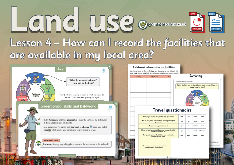 Year 3 Geography – Land Use (Fieldwork unit) – How can I record the ...