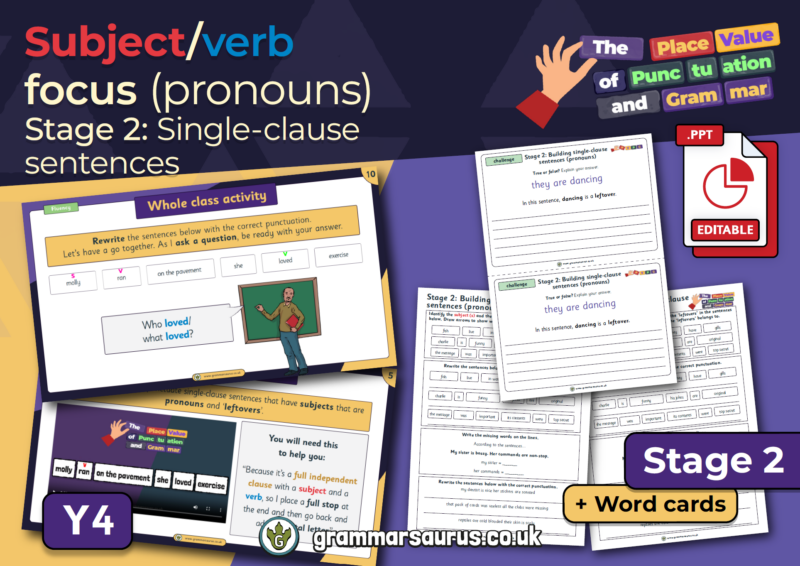 Y4 PVPG Unit - Page 2 of 2 - Grammarsaurus