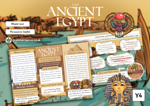 Year 4 Model Text – Persuasive leaflet – Visit Ancient Egypt ...