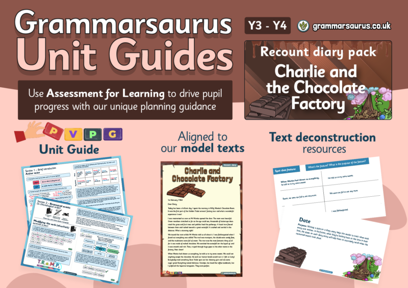 Year 3/4 Unit Guide – Recount Diary – Charlie and the Chocolate Factory ...
