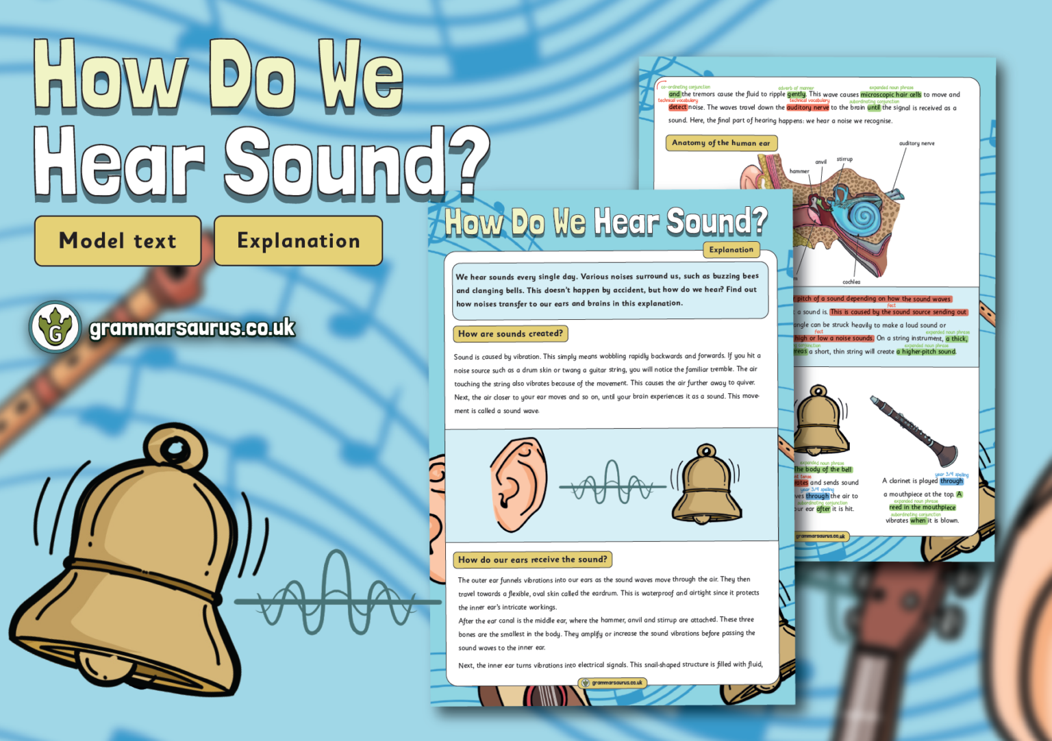 Year 4 Model Text – Explanation - How do we hear sound? - Grammarsaurus
