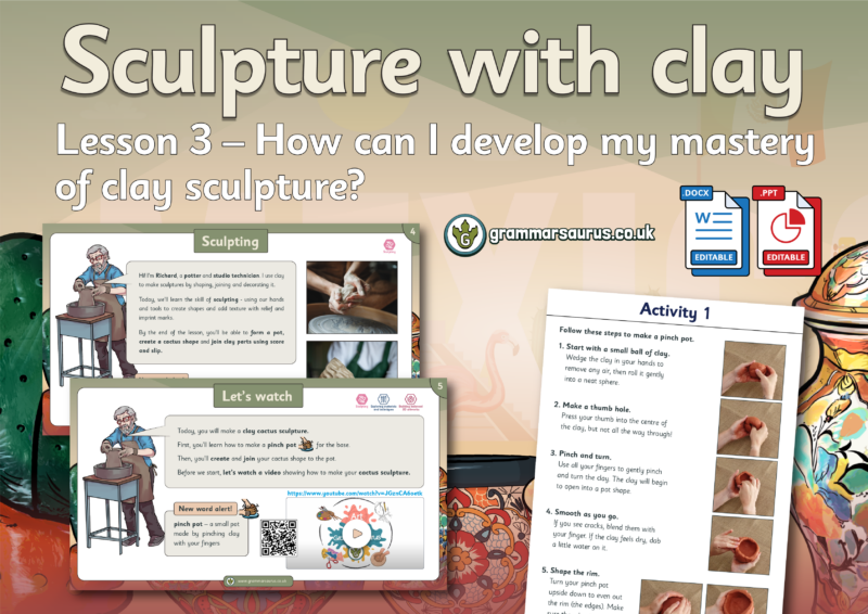 Year 3 Art - Sculpture - How can I develop my mastery of clay sculpture ...