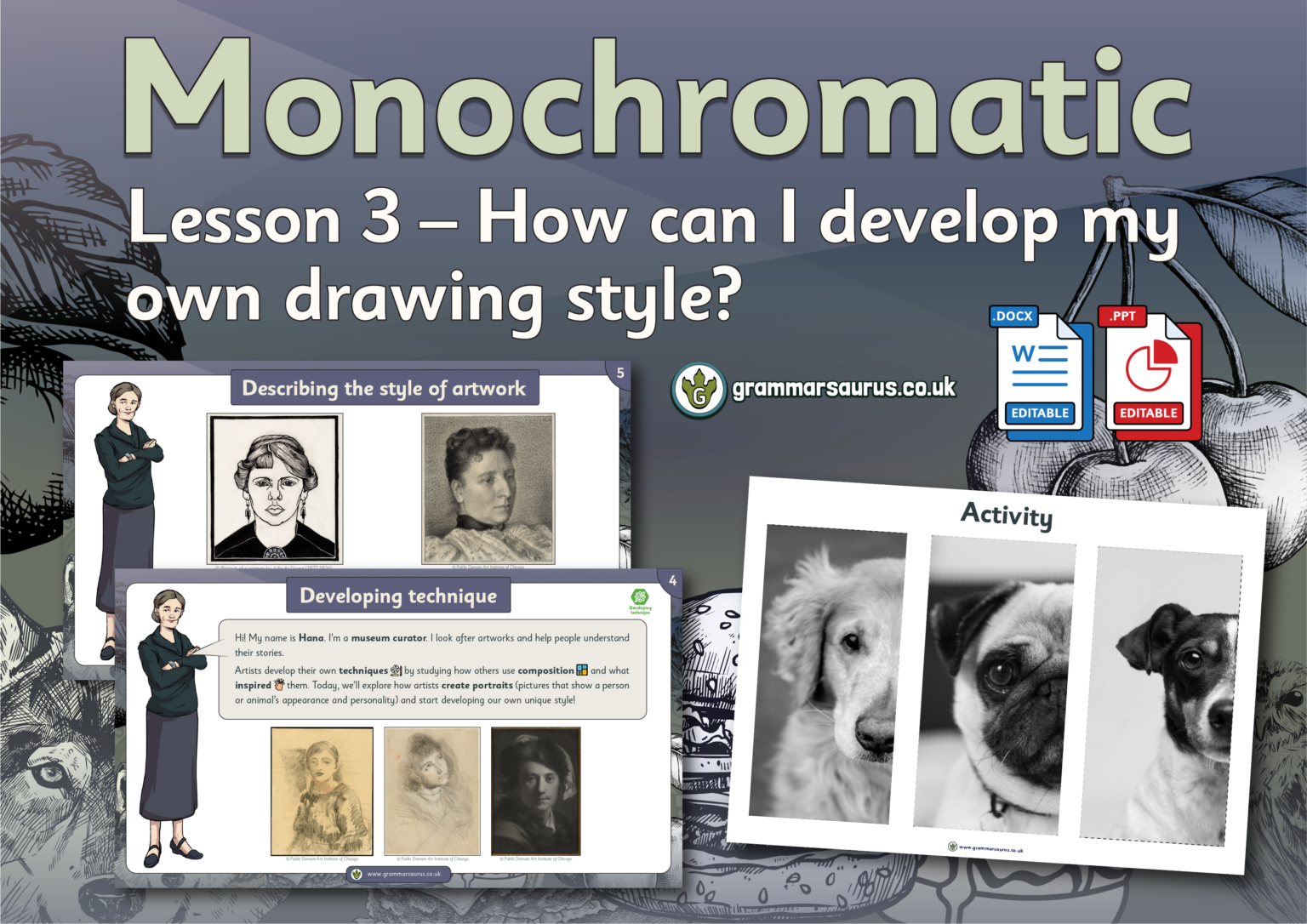 Year 5 Art – Monochromatic – How can I develop my own drawing style ...