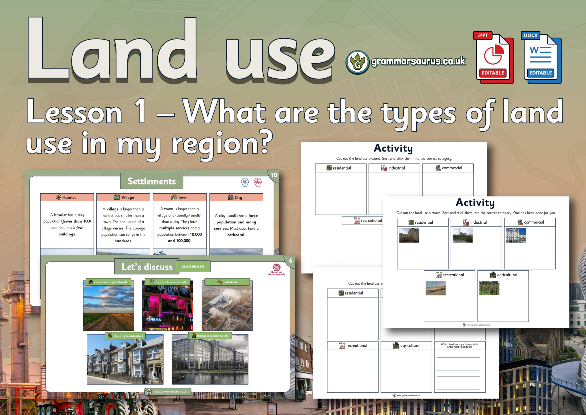 Year 3 Geography – Land Use (Fieldwork unit) - What are the types of ...