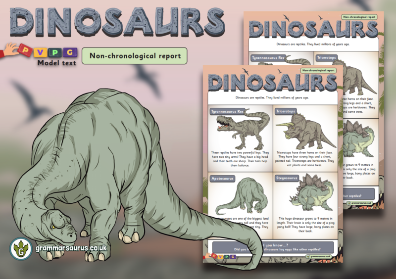 Y1 PVPG Texts - Grammarsaurus